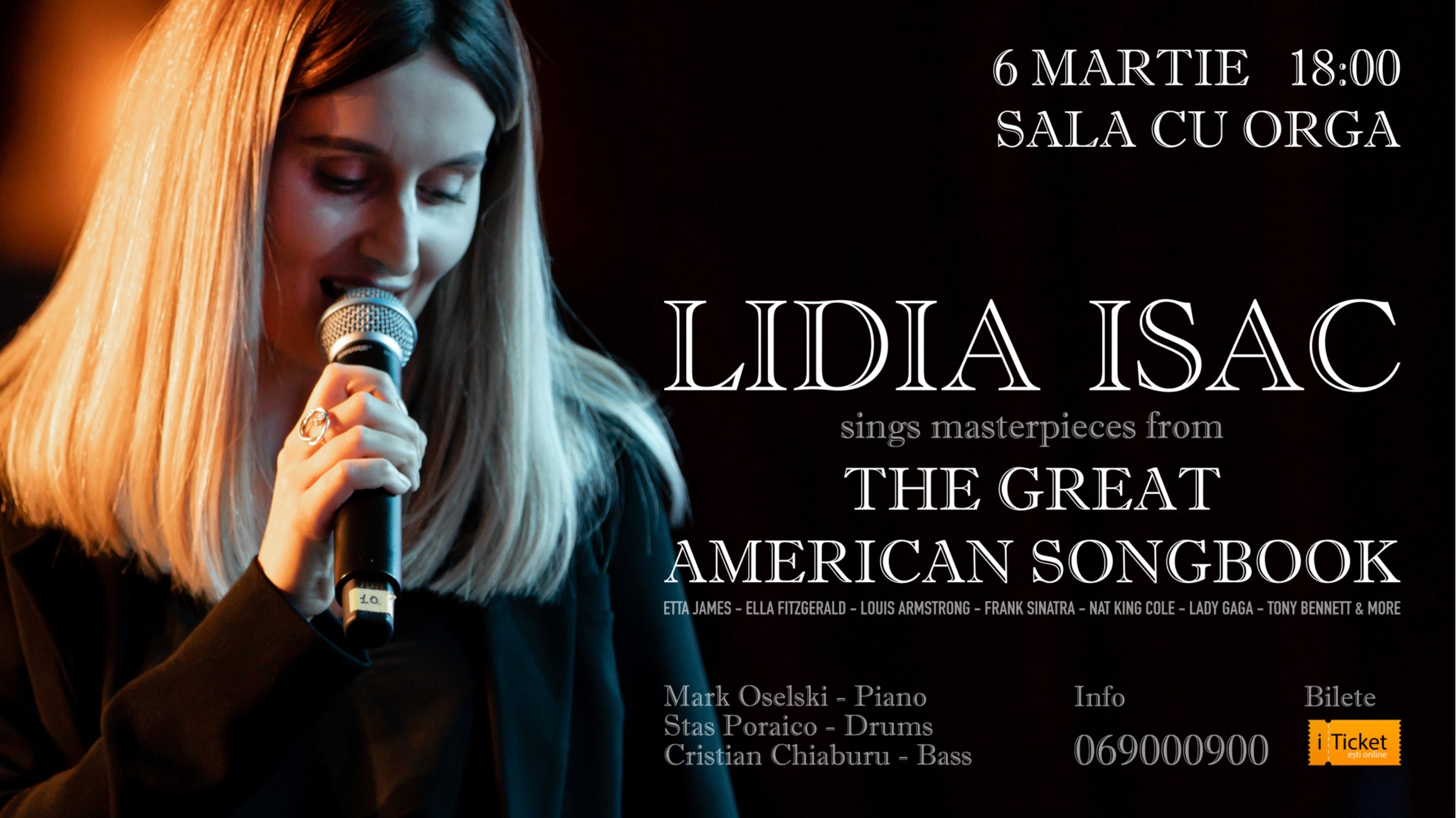 Lidia Isac cântă «The Great American Songbook» - iTicket